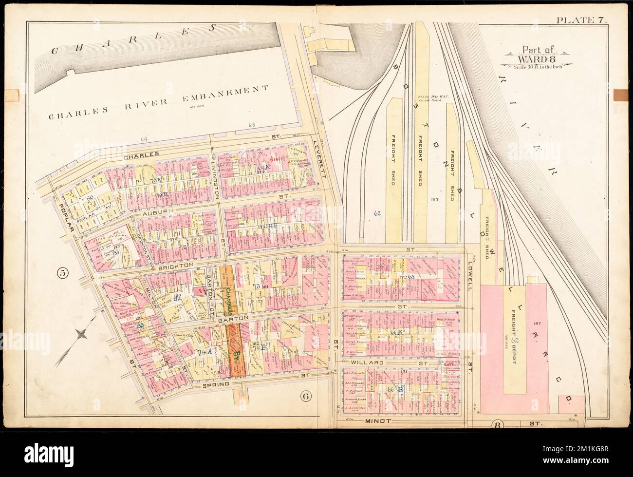 Atlas of the city of Boston : city proper : plate 7 , Boston Mass ...