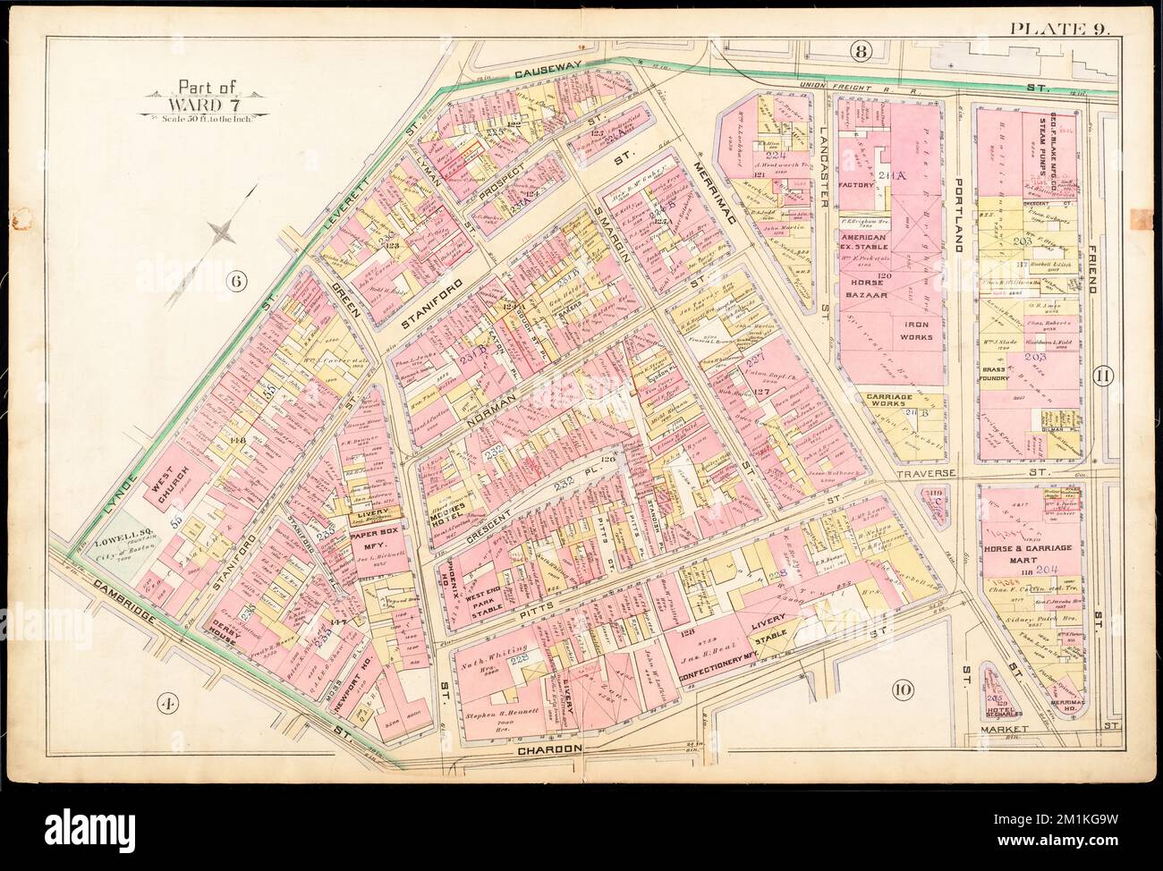 Atlas of the city of Boston : city proper : plate 9 , Boston Mass ...