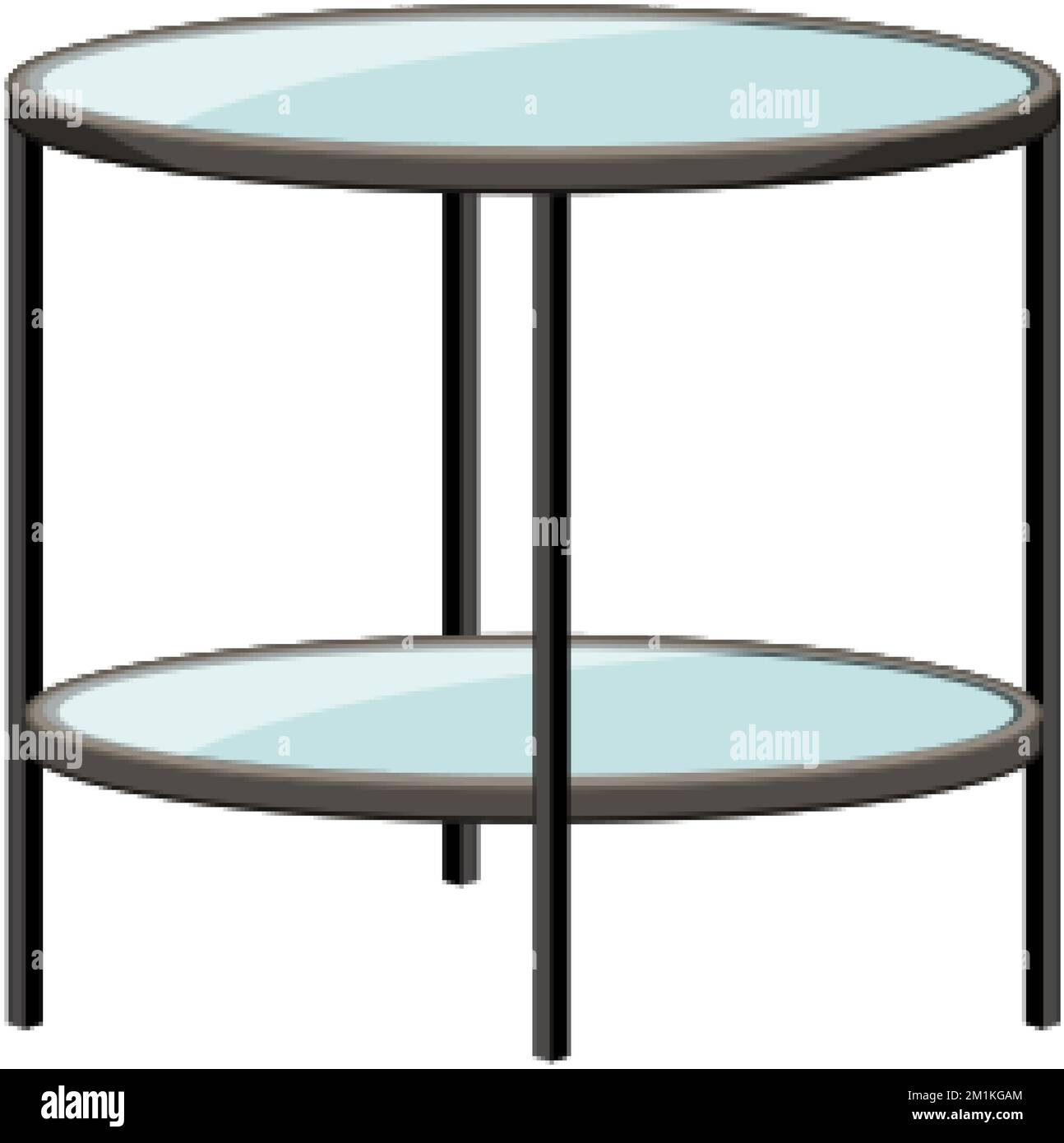 space glass table cartoon vector illustration Stock Vector Image & Art ...