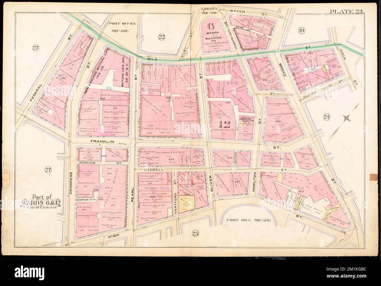 Atlas of the city of Boston : city proper : plate 23 , Boston Mass ...