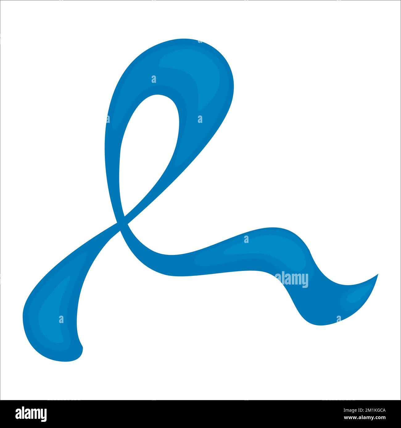 Blue ribbon for colon cancer awareness concept Stock Vector Image & Art ...