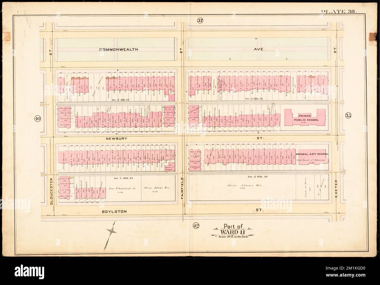 Atlas of the city of Boston : city proper : plate 38 , Boston Mass ...