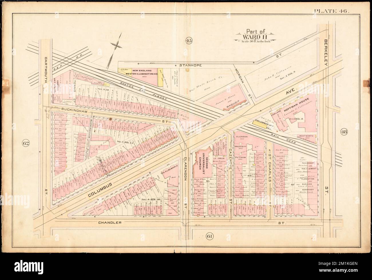 Atlas of the city of Boston : city proper : plate 46 , Boston Mass ...
