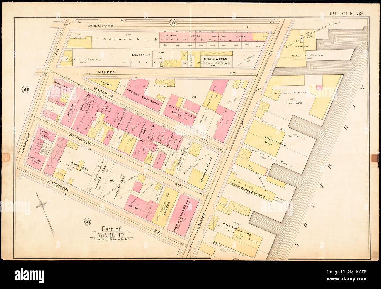 Atlas of the city of Boston : city proper : plate 58 , Boston Mass ...
