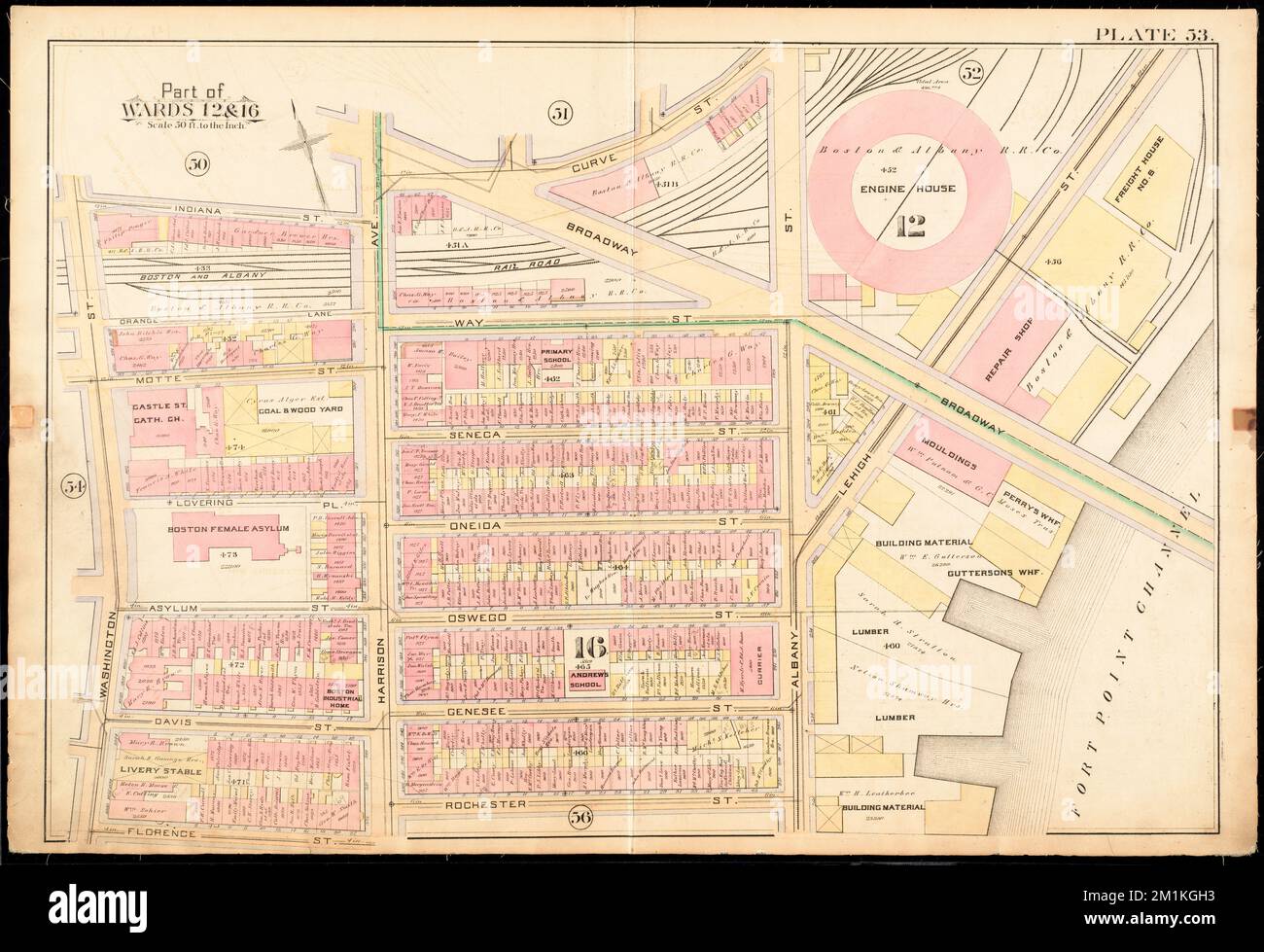 Atlas of the city of Boston : city proper : plate 53 , Boston Mass ...