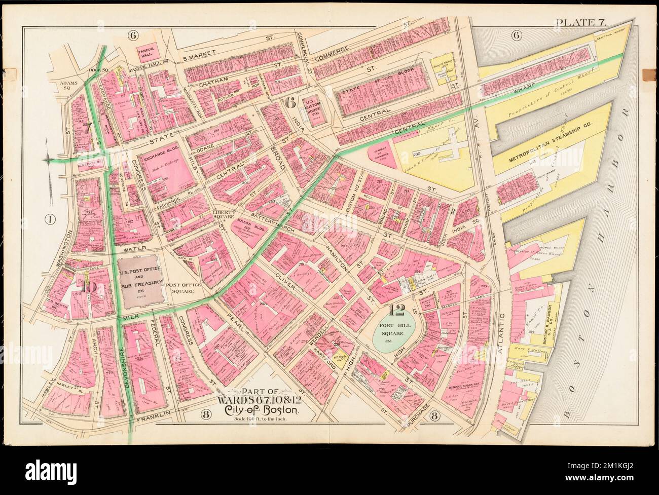 Atlas of the city of Boston : city proper and Roxbury : plate 7 ...