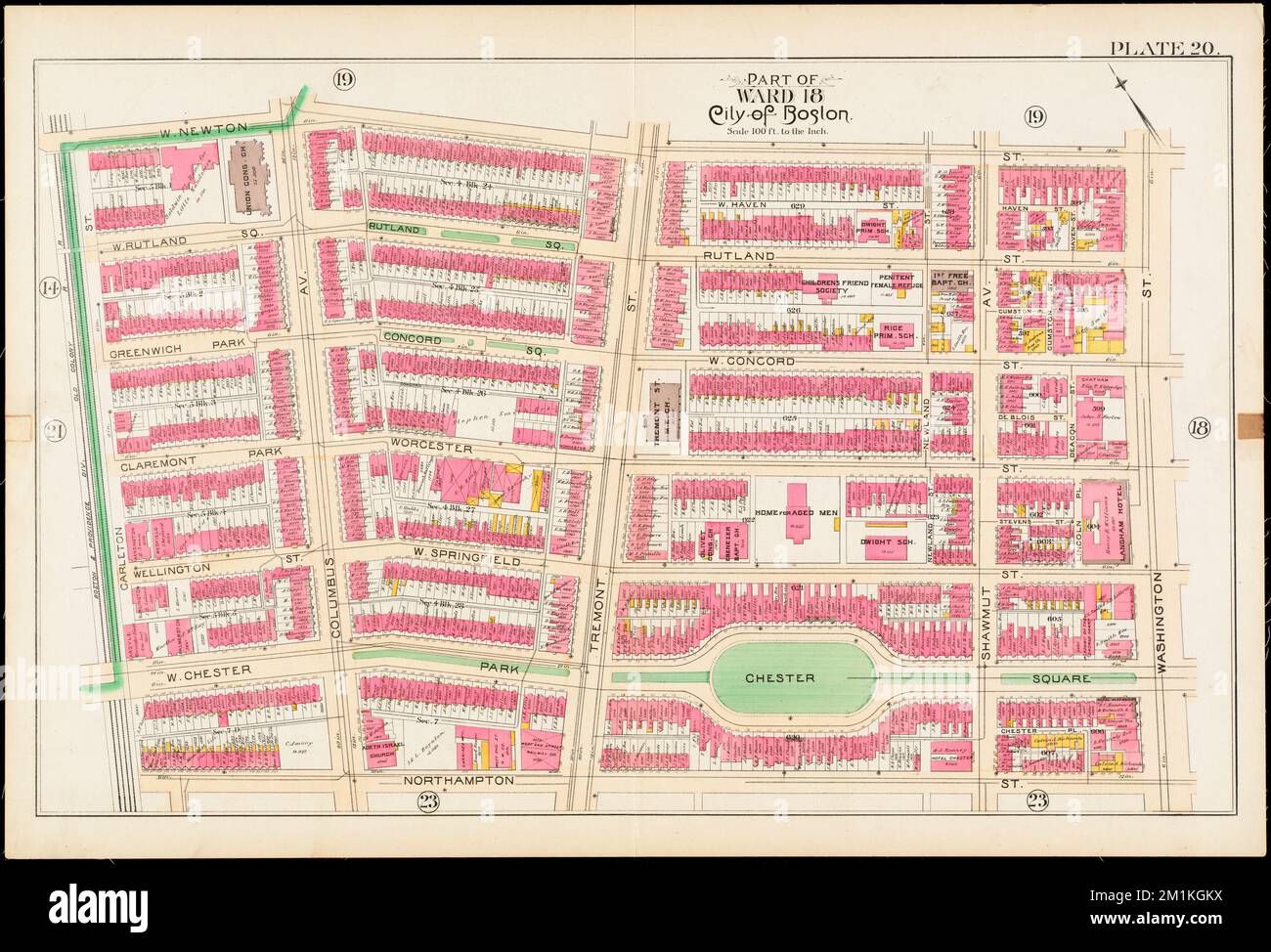 Atlas of the city of Boston : city proper and Roxbury : plate 20 ...