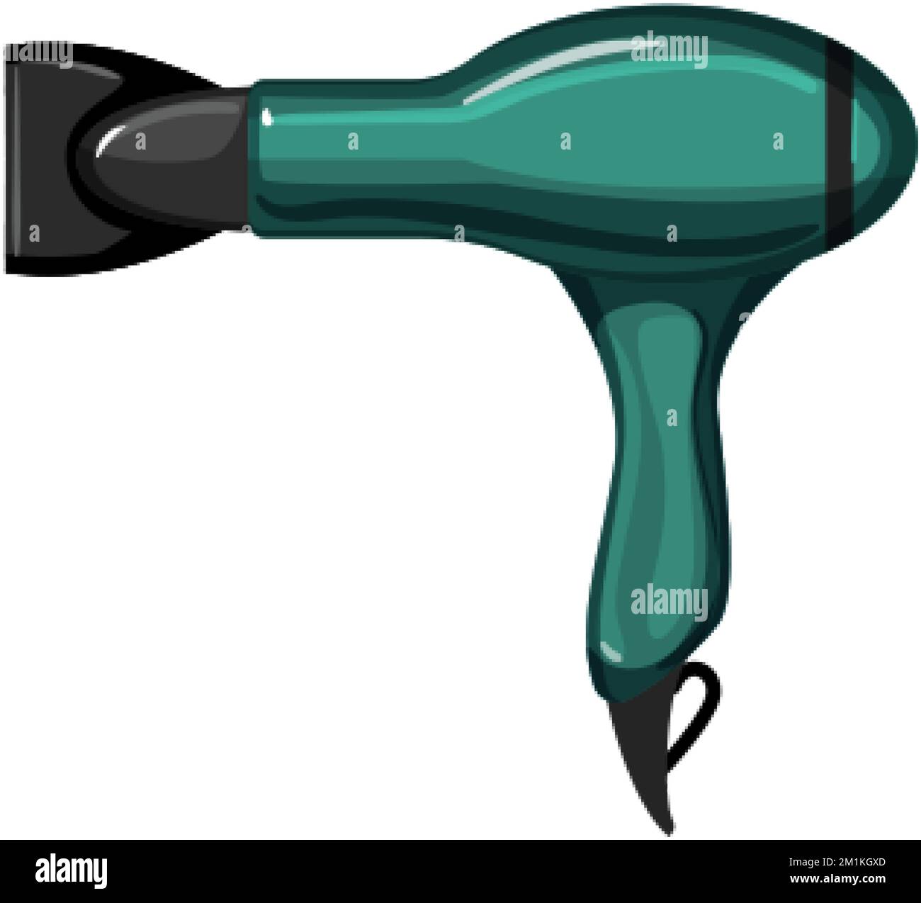 girl hair dryer cartoon vector illustration Stock Vector Image & Art ...