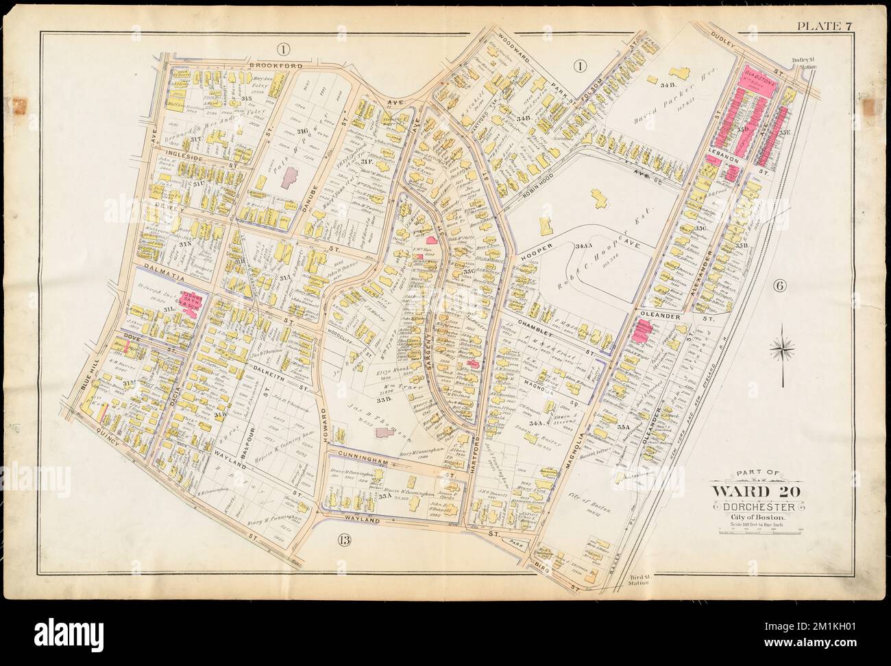 Atlas of the city of Boston : Dorchester, Mass. : plate 7 , Boston Mass ...