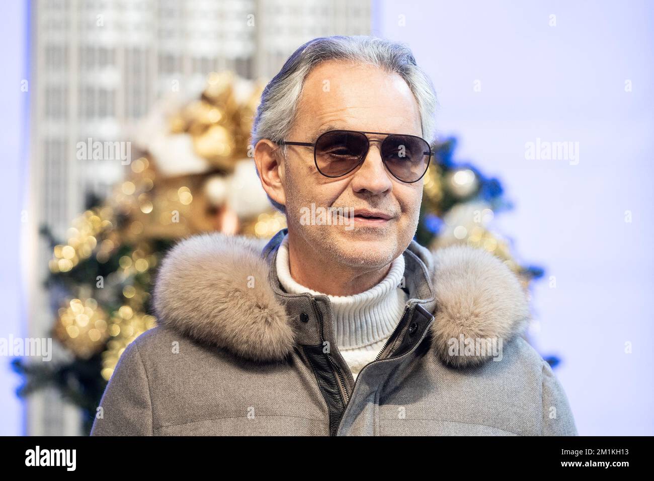 New York, United States. 12th Dec, 2022. Andrea Bocelli visits the ...