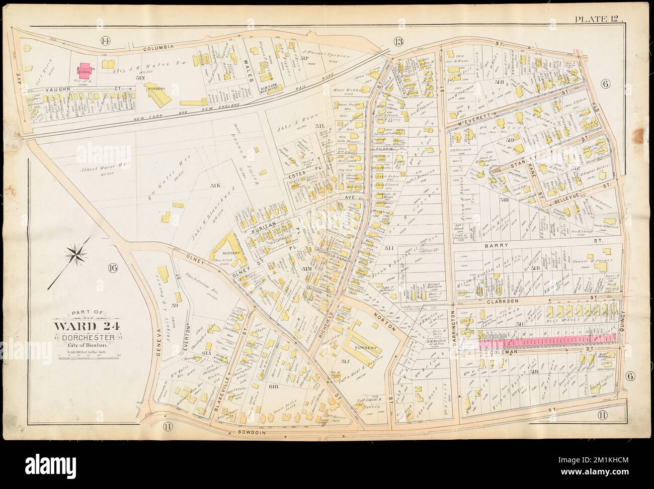 Atlas of the city of Boston : Dorchester, Mass. : plate 12 , Boston ...