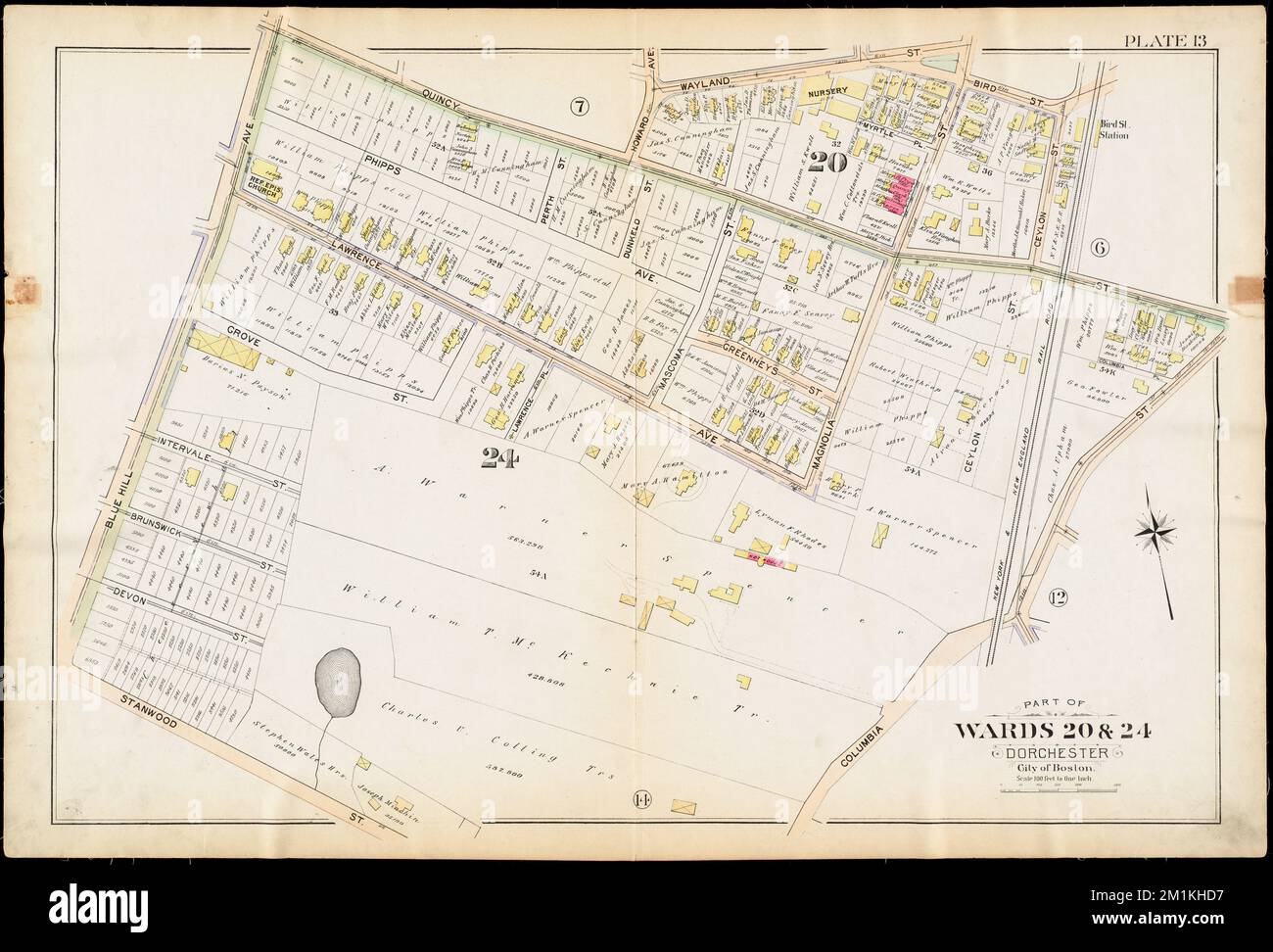 Atlas of the city of Boston : Dorchester, Mass. : plate 13 , Boston ...