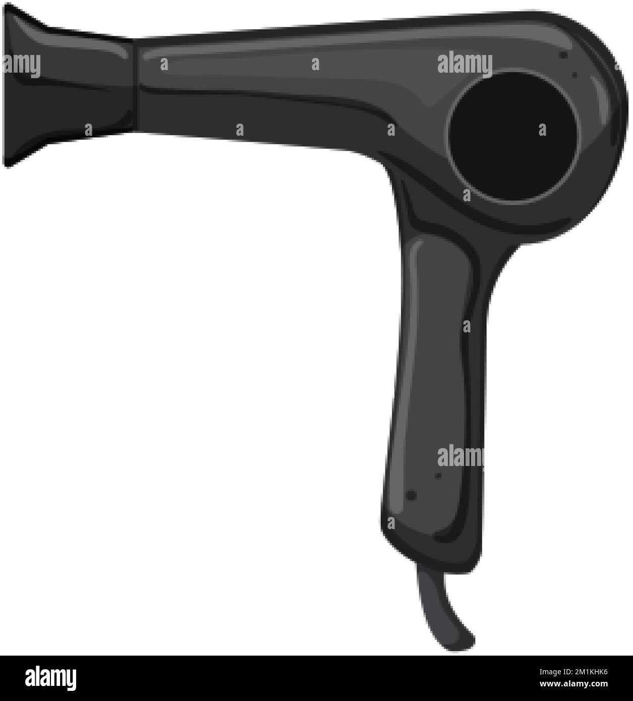 female hair dryer cartoon vector illustration Stock Vector Image & Art ...