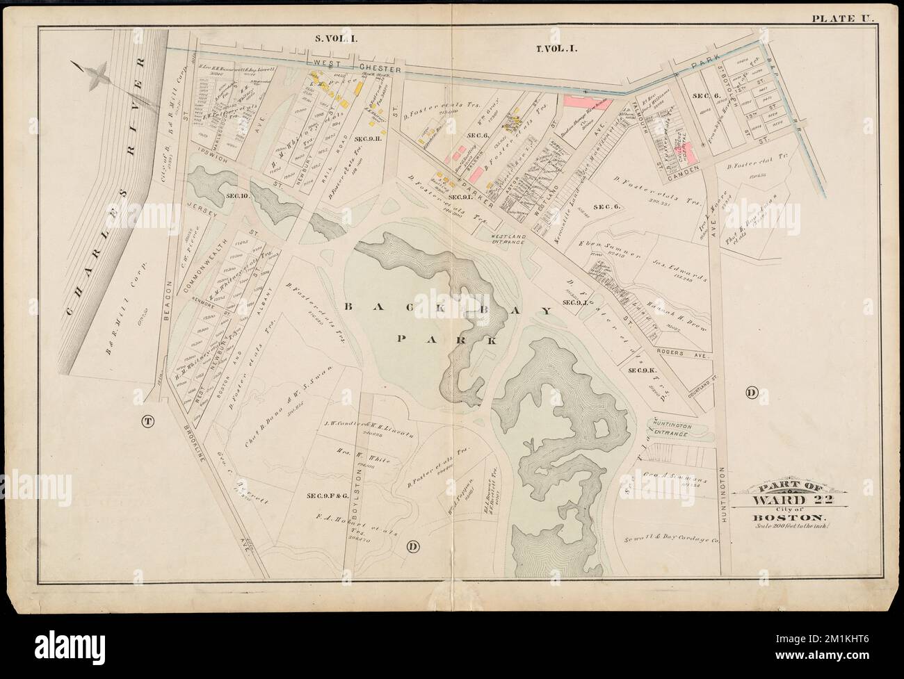 Atlas of the city of Boston : Roxbury : plate U , Boston Mass., Maps ...
