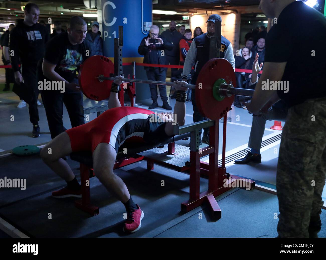 Non Exclusive: KYIV, UKRAINE - DECEMBER 10, 2022 - An athlete performs ...