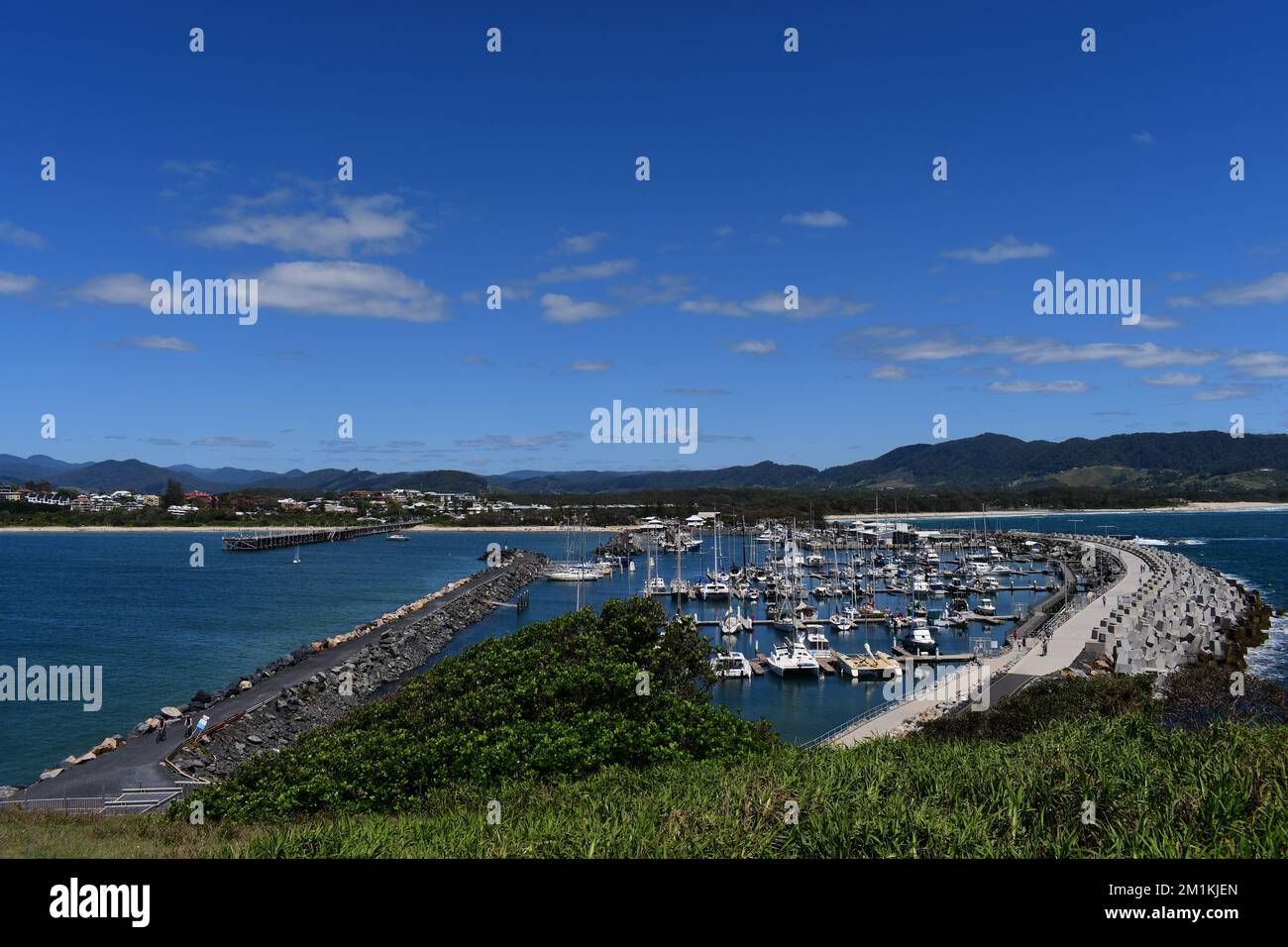 Coffs Harbour from Muttonbird Island: A grand vista of Marina, Sea ...