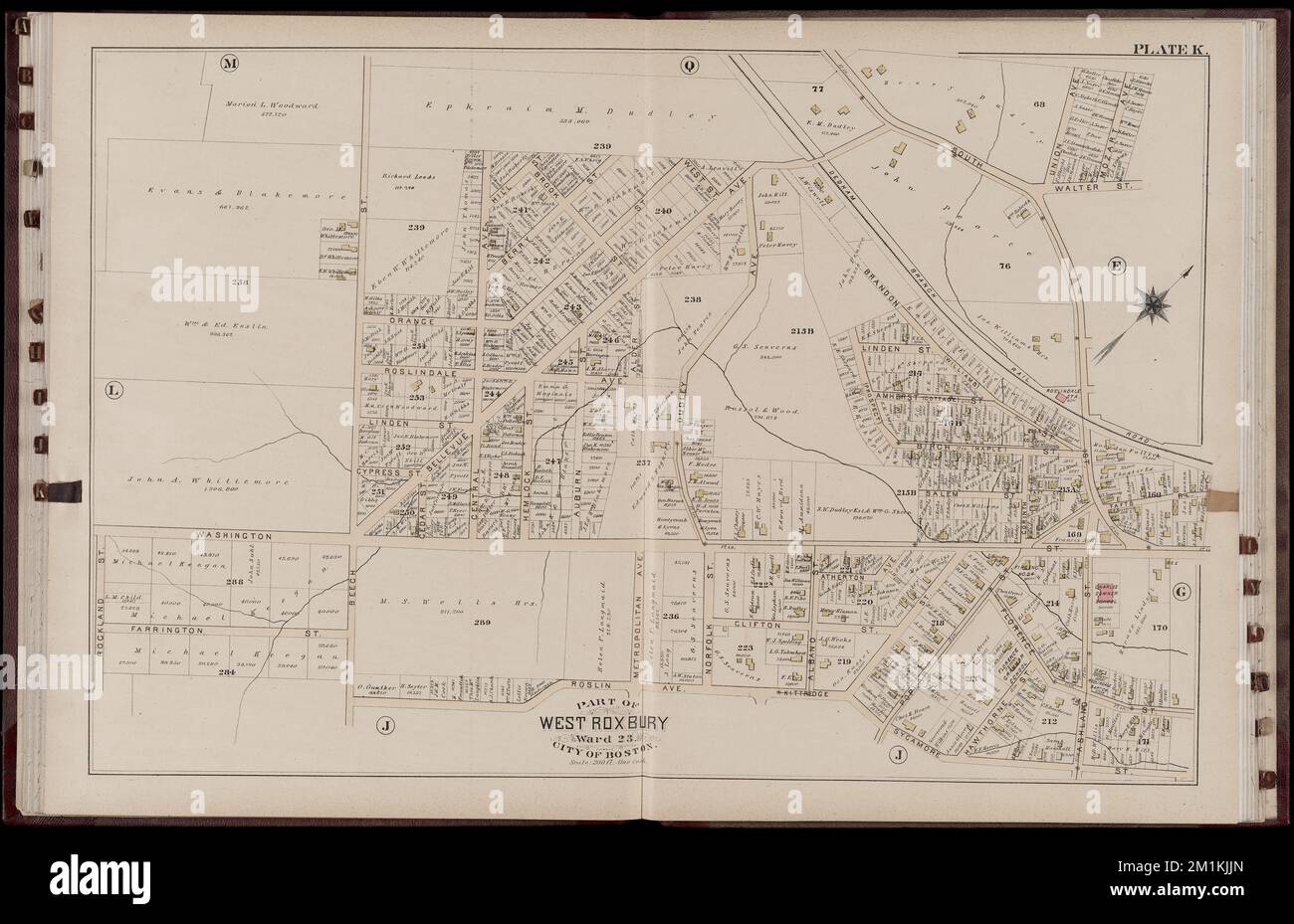 Atlas of the city of Boston : West Roxbury : volume five : from actual ...