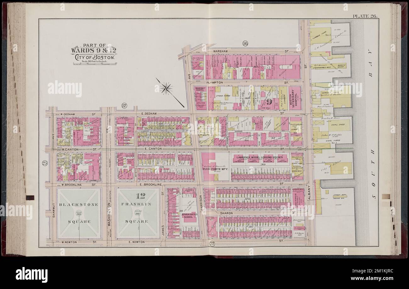 Atlas of the city of Boston, Boston proper : from actual surveys and official plans. plate 26 ...