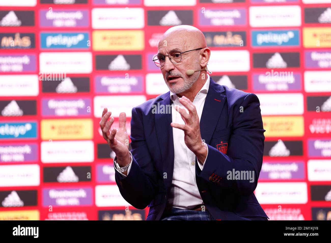 Madrid, Spain - 12/12/2022, Luis de la Fuente during his presentation ...