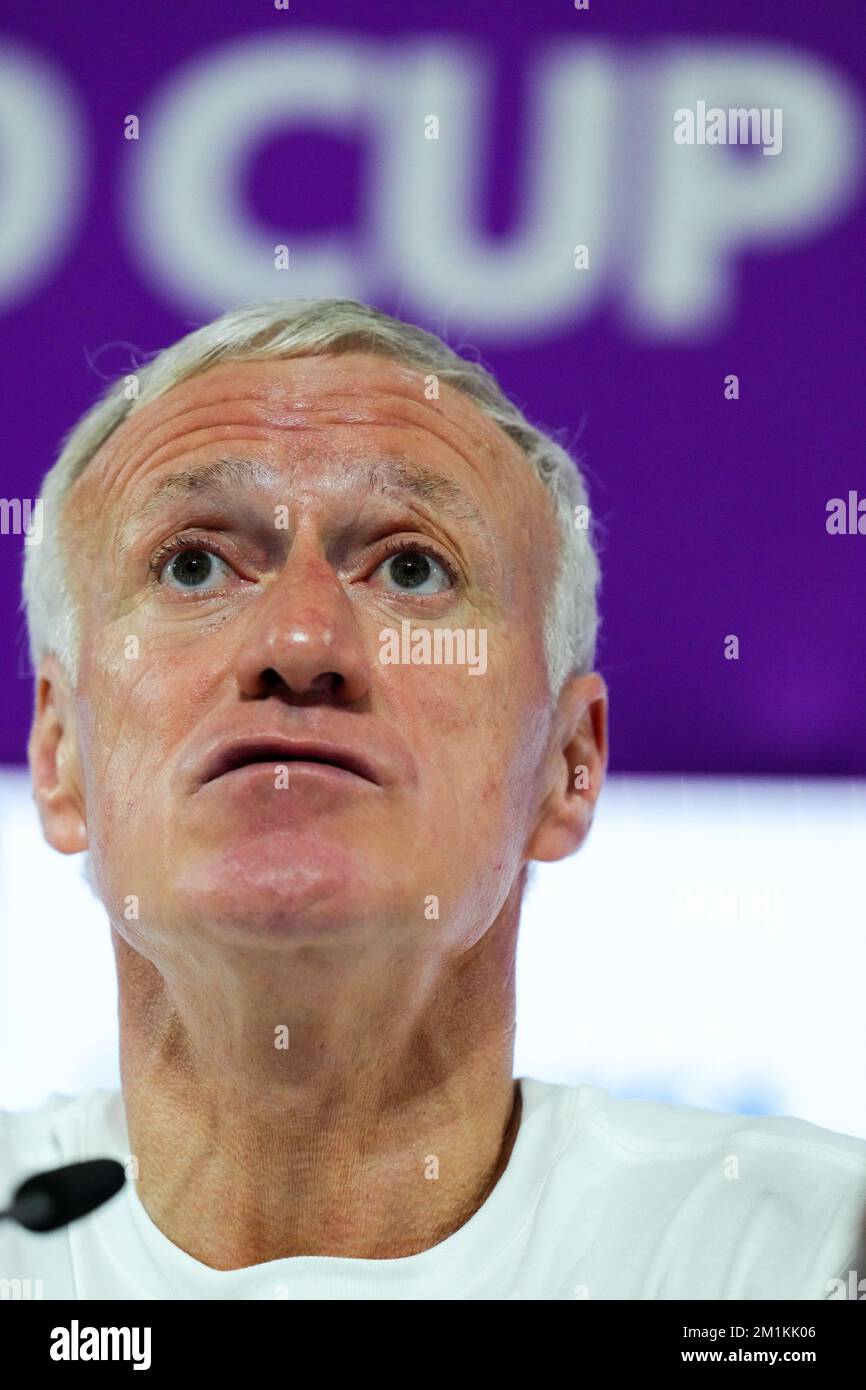 France manager Didier Deschamps during a press conference at the Main ...