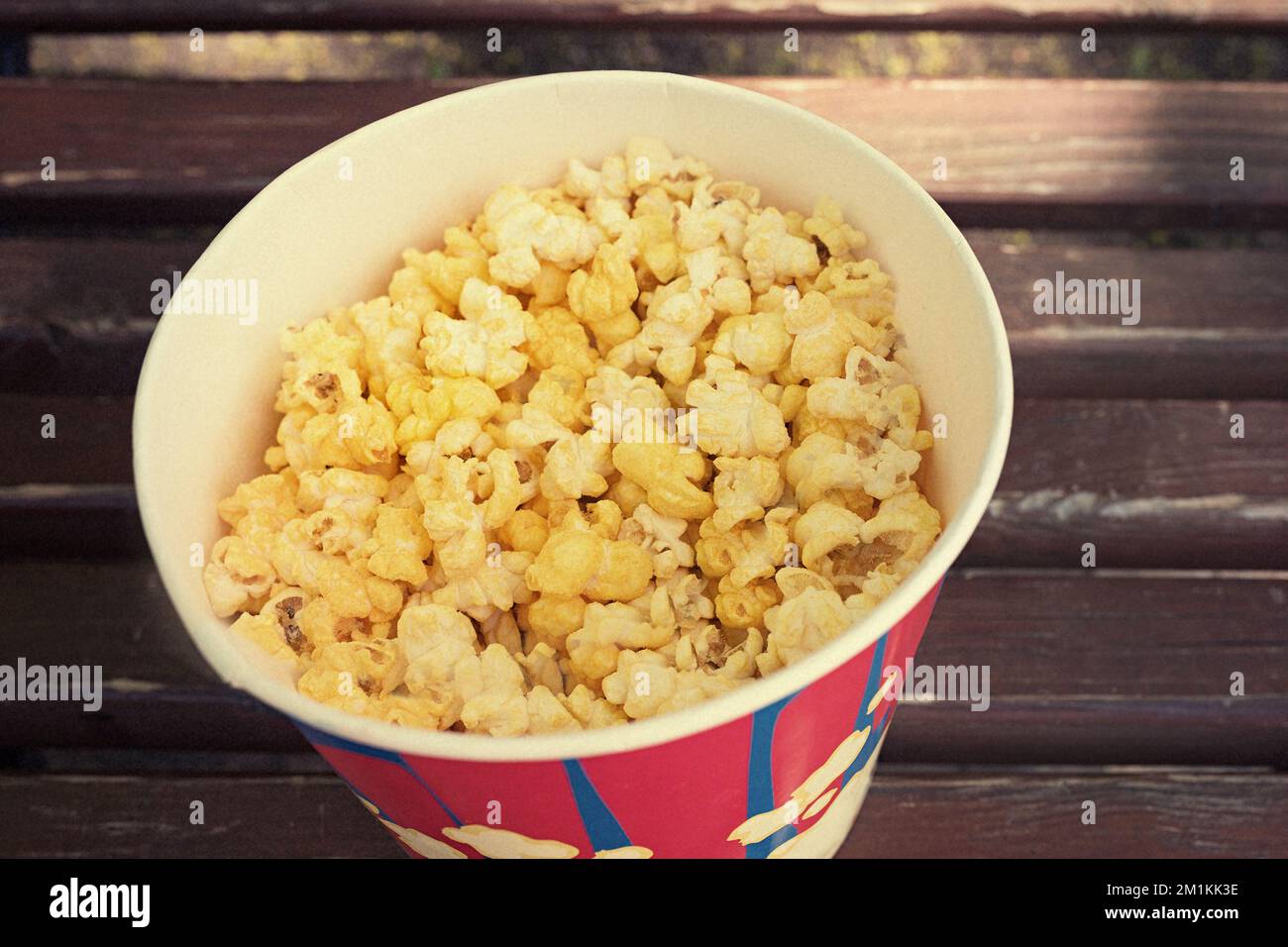 Popcorn bucket close-up Stock Photo - Alamy