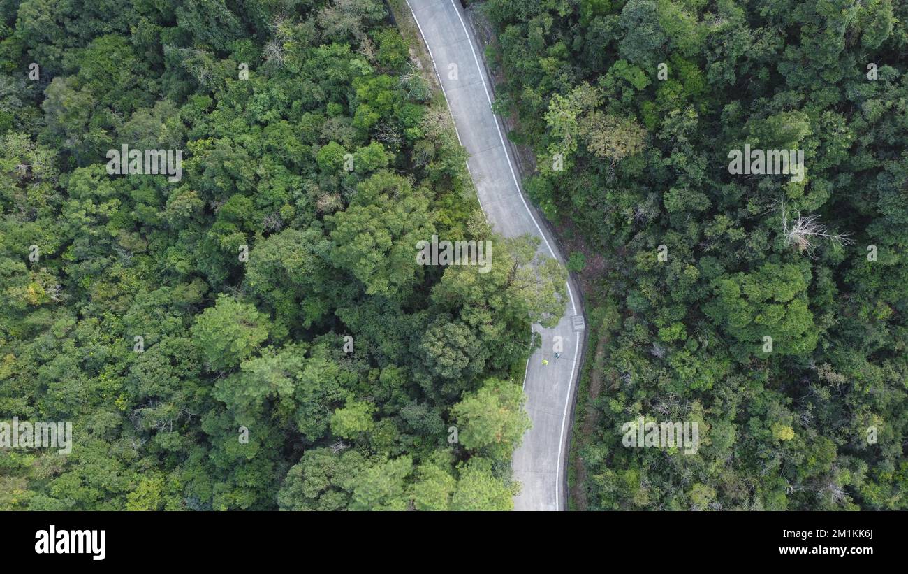 Aerial photo shows the scenery of Dongguan Yinpingshan Forest Park in ...