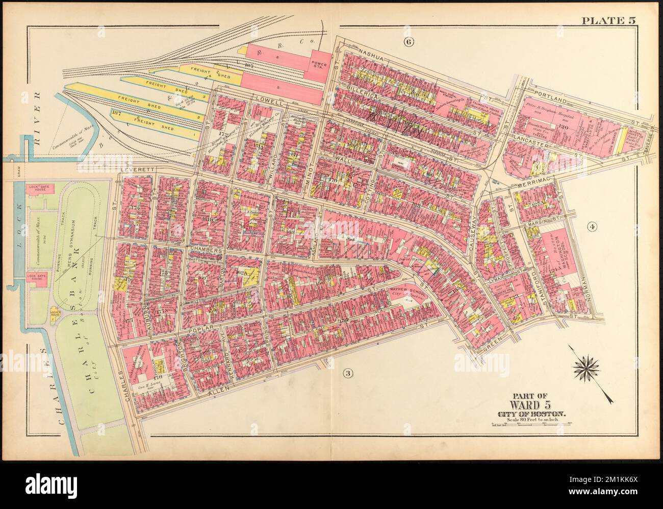 Atlas of the city of Boston, Boston proper and Back Bay : plate 5 ...