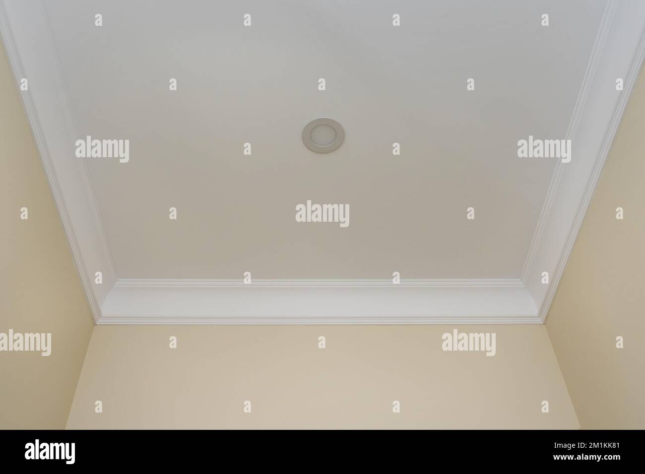 Ceiling moldings in the interior, a detail of intricate corner Stock ...