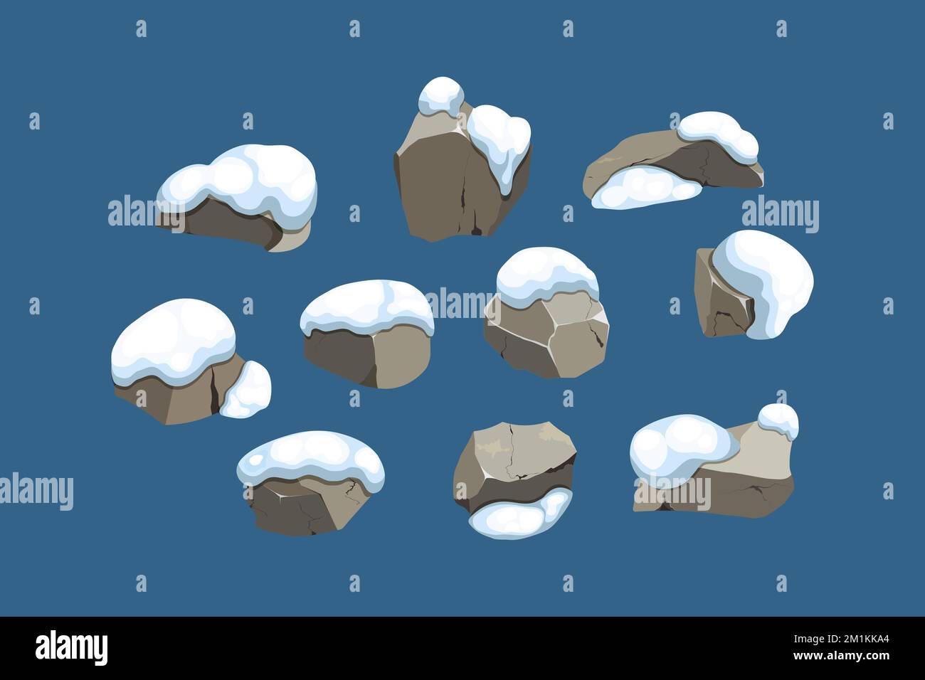 Cracked basalt boulder Stock Vector Images - Alamy