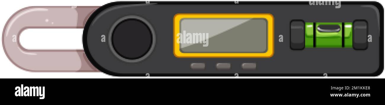 spirit level tool cartoon vector illustration Stock Vector Image & Art ...
