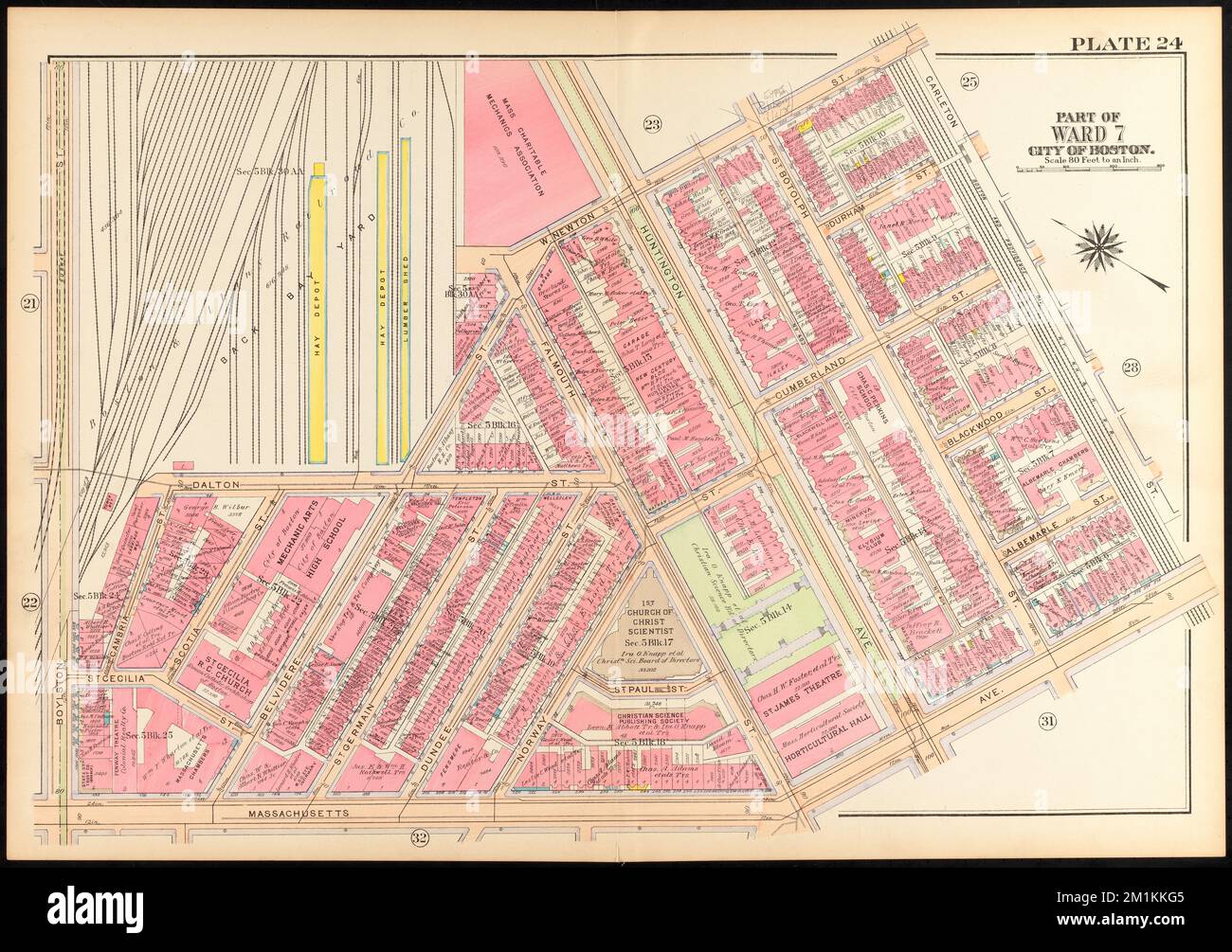 Atlas of the city of Boston, Boston proper and Back Bay : plate 24 ...