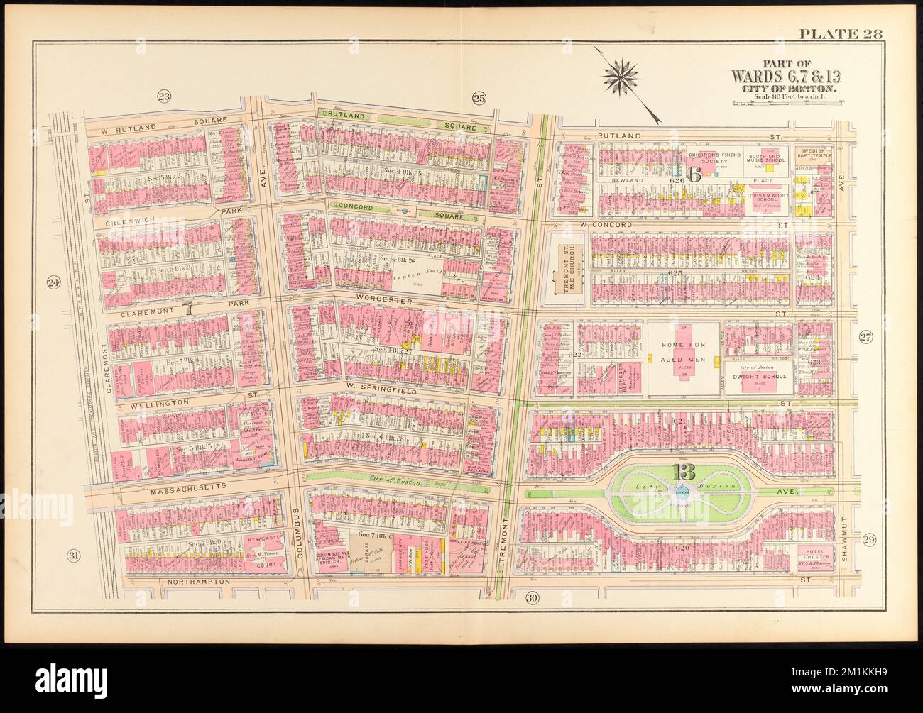 Atlas of the city of Boston, Boston proper and Back Bay : plate 28 ...