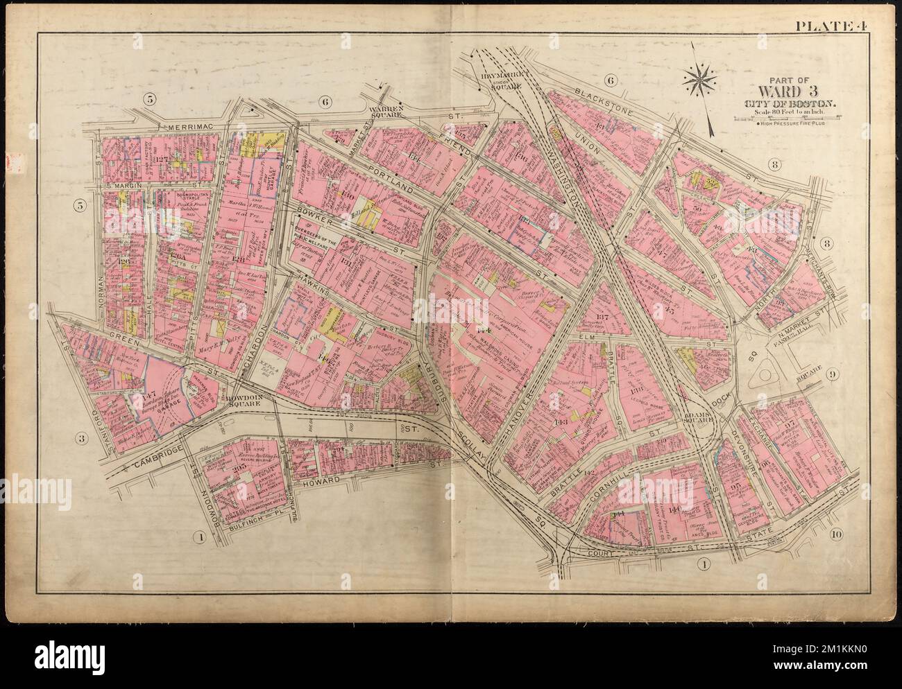 Atlas of the city of Boston, Boston proper and Back Bay : plate 4 ...