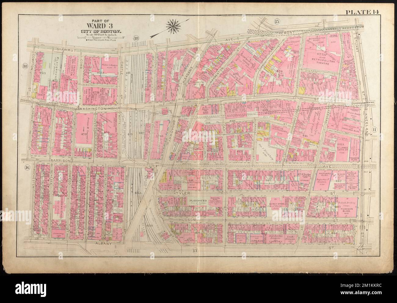 Atlas of the city of Boston, Boston proper and Back Bay : plate 14 ...