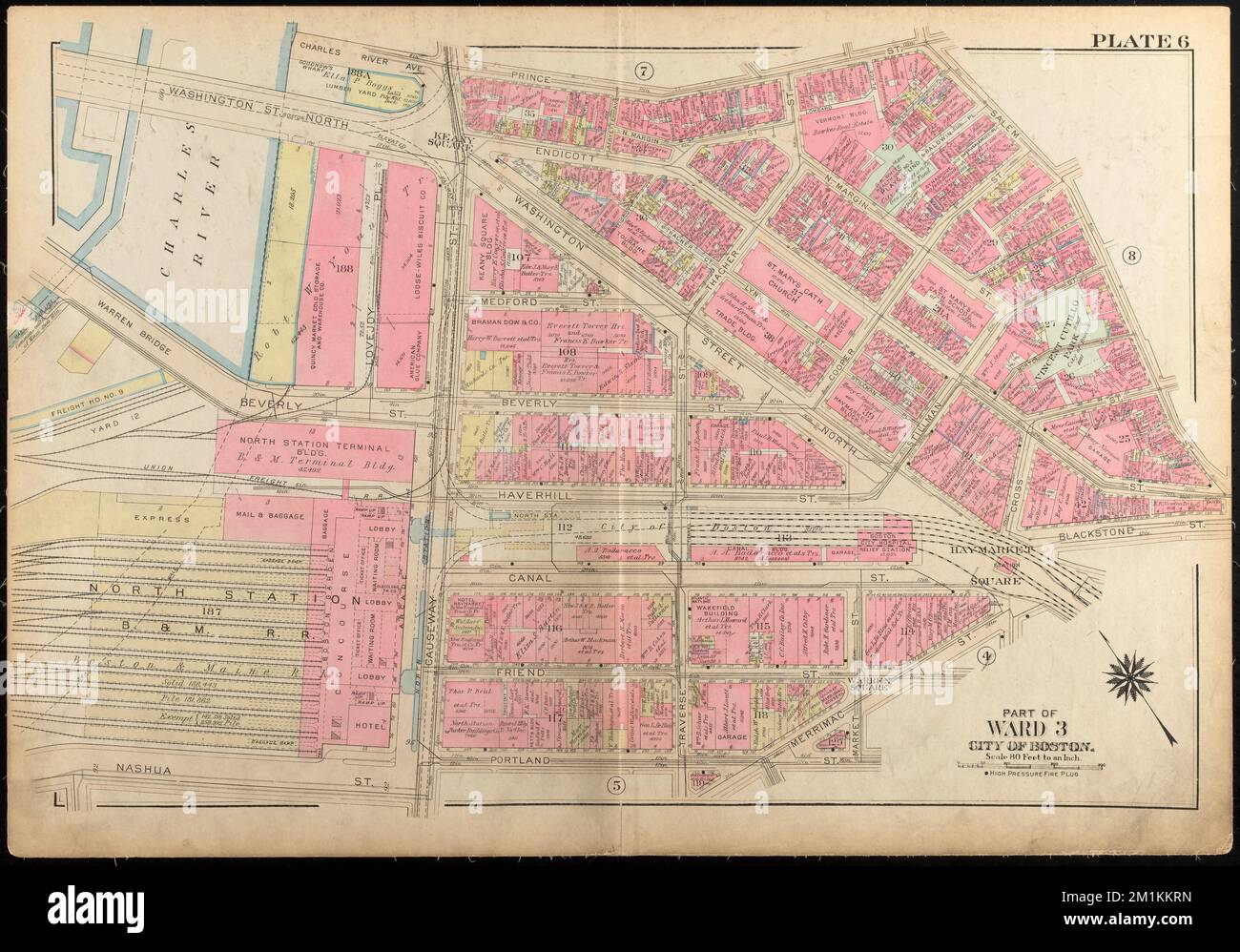 Atlas of the city of Boston, Boston proper and Back Bay : plate 6 ...