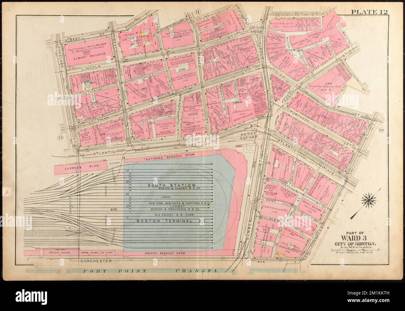Atlas of the city of Boston, Boston proper and Back Bay : plate 12 ...