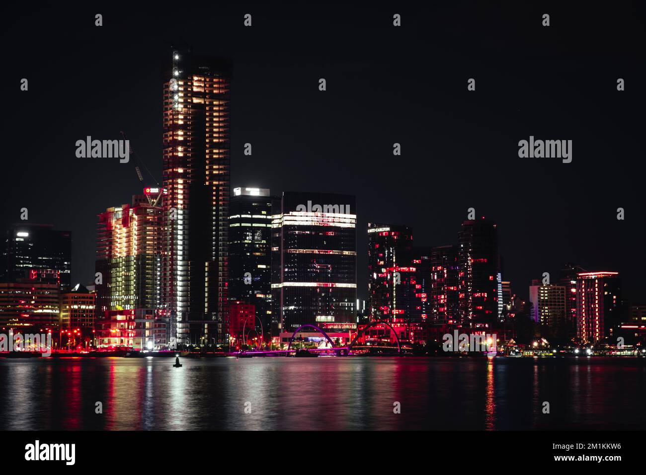 Neon Cyberpunk city Stock Photo - Alamy