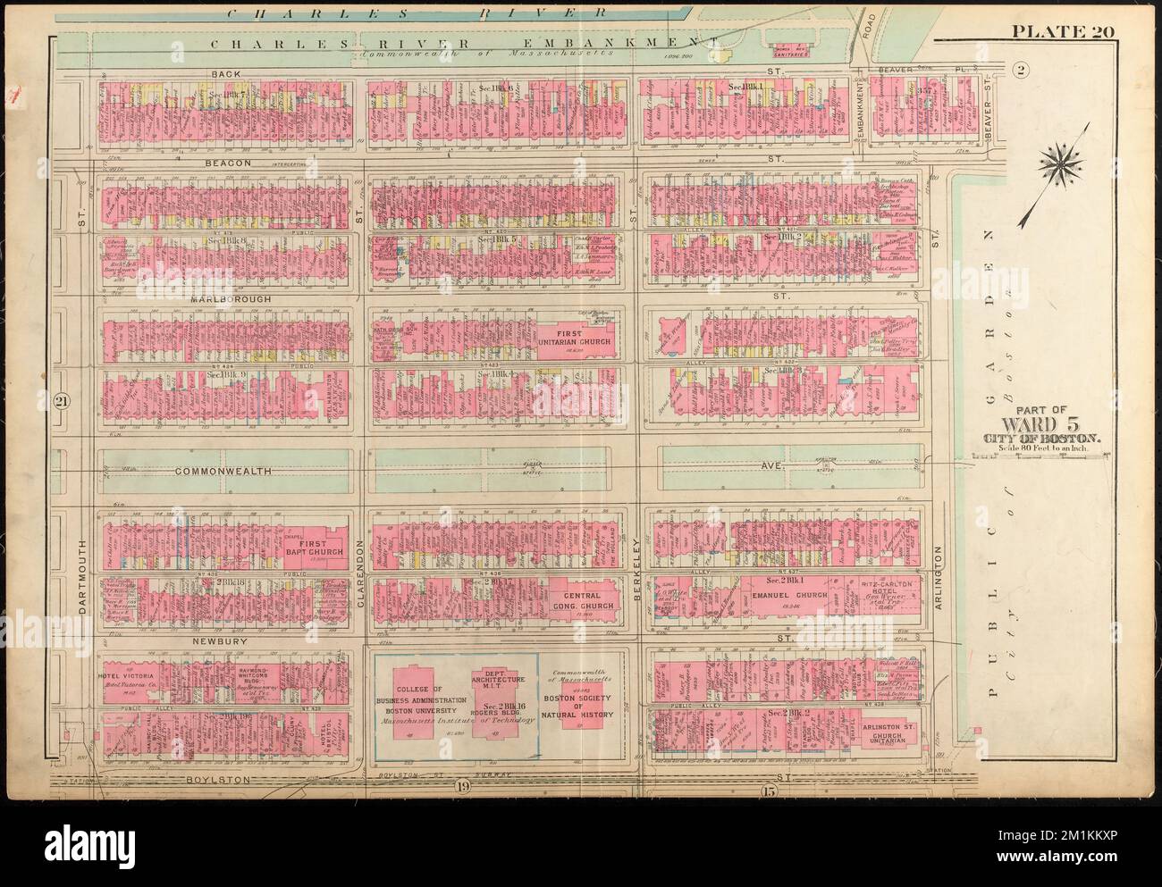 Atlas of the city of Boston, Boston proper and Back Bay : plate 20 ...