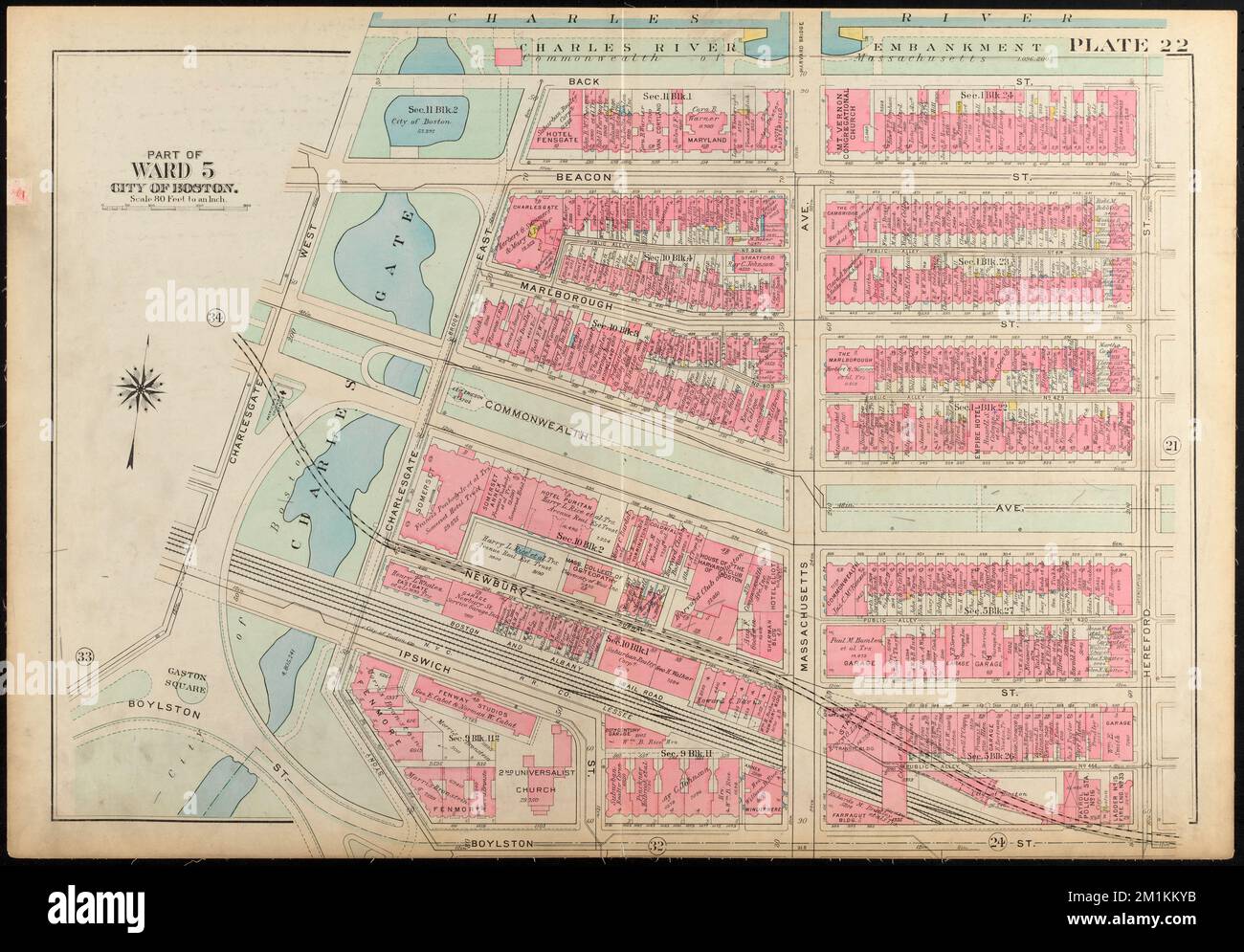 Atlas of the city of Boston, Boston proper and Back Bay : plate 22 ...