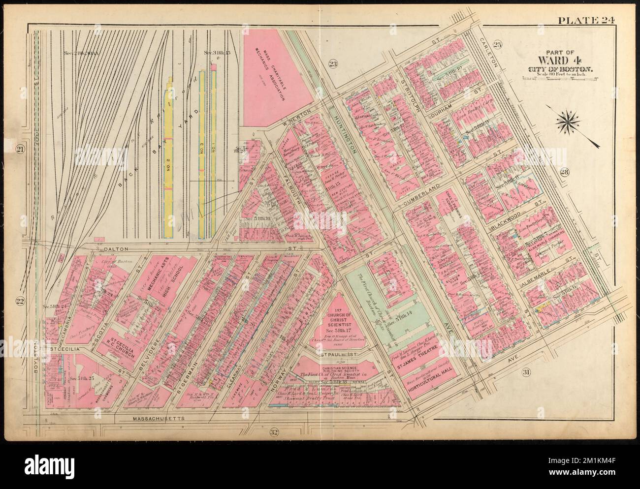Atlas of the city of Boston, Boston proper and Back Bay : plate 24 ...