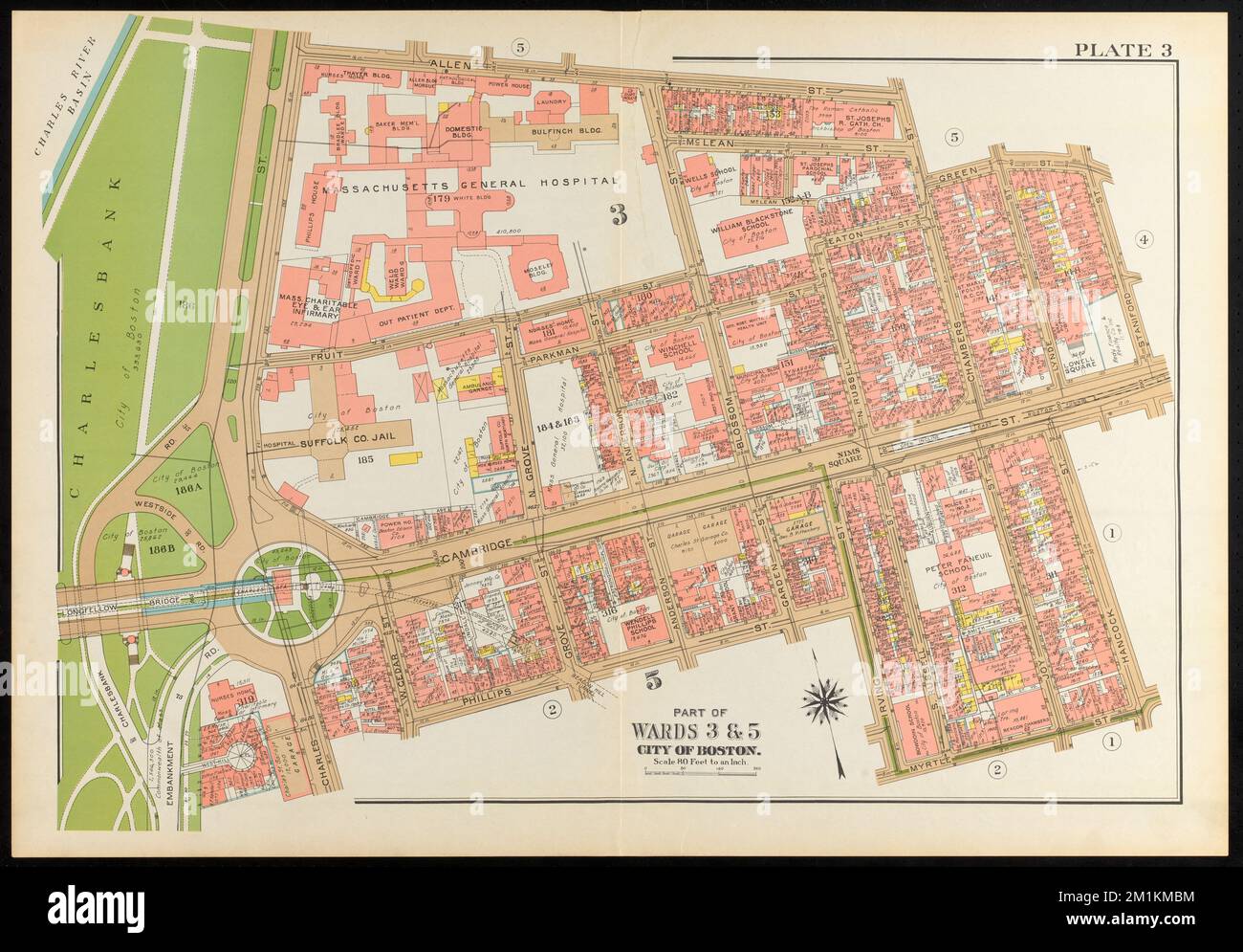 Atlas of the city of Boston, Boston proper and Back Bay : plate 3 ...