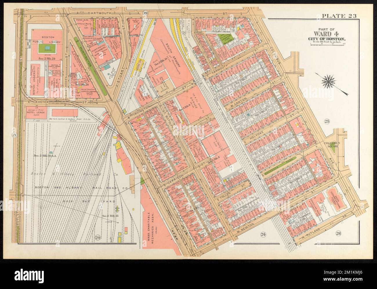 Atlas of the city of Boston, Boston proper and Back Bay : plate 23 ...