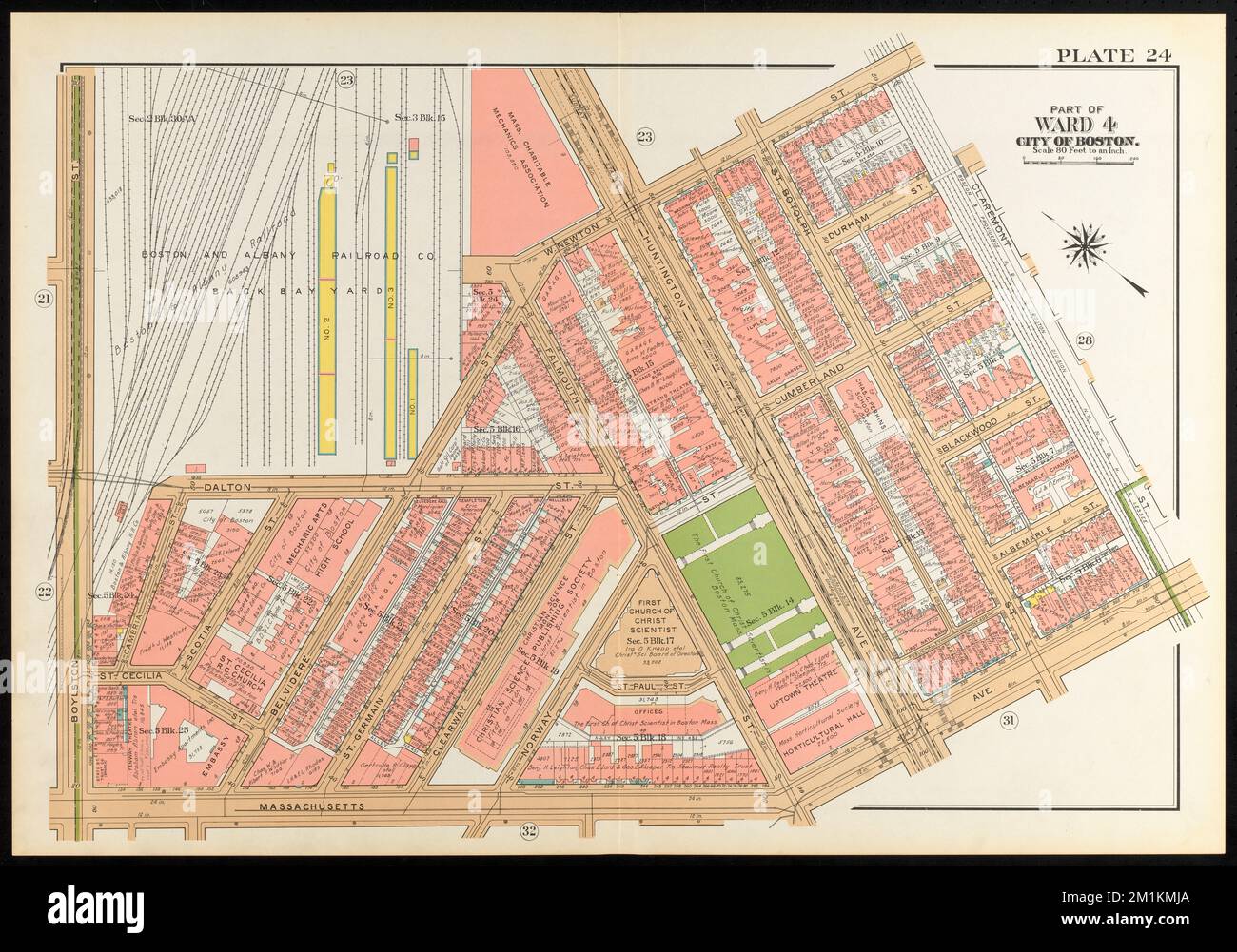 Atlas of the city of Boston, Boston proper and Back Bay : plate 24 ...