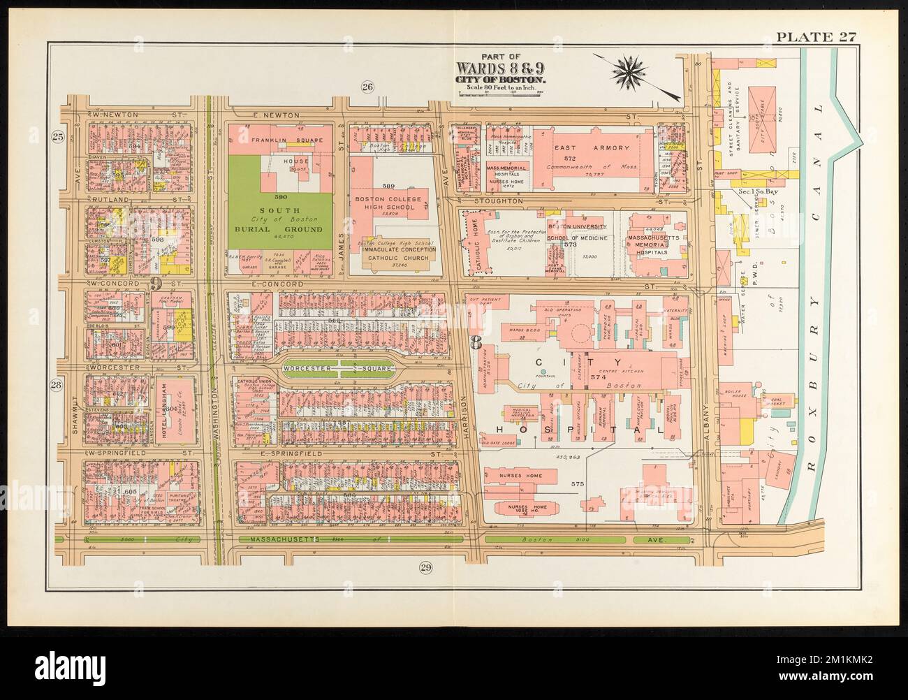 Atlas of the city of Boston, Boston proper and Back Bay : plate 27 ...