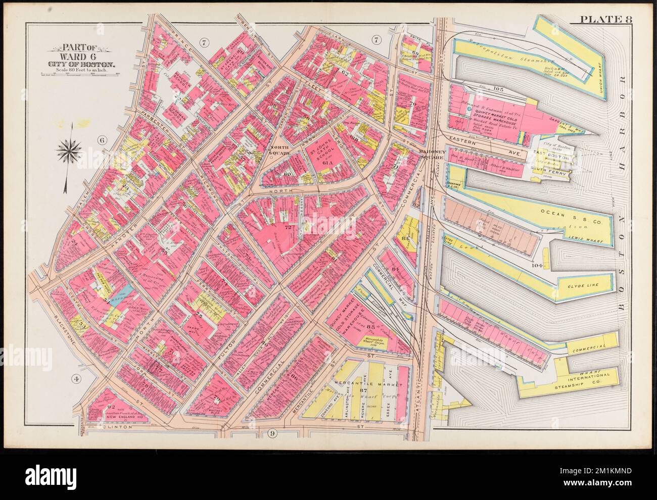 Atlas of the city of Boston, Boston proper and Back Bay : plate 8 ...
