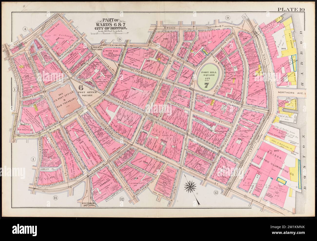 Atlas of the city of Boston, Boston proper and Back Bay : plate 10 ...