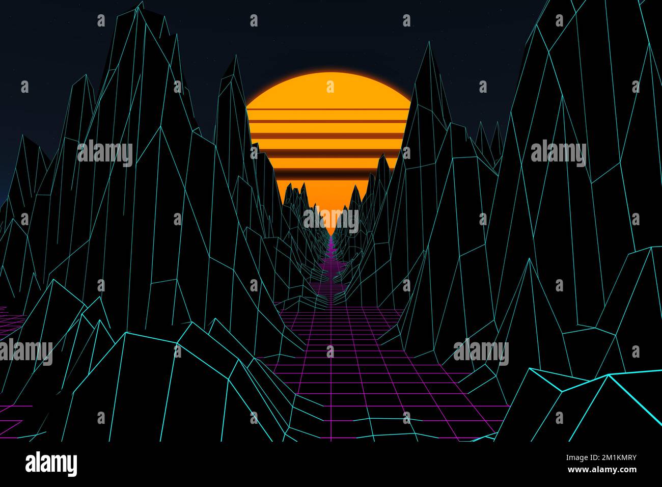 80s retro sunset hi-res stock photography and images - Alamy