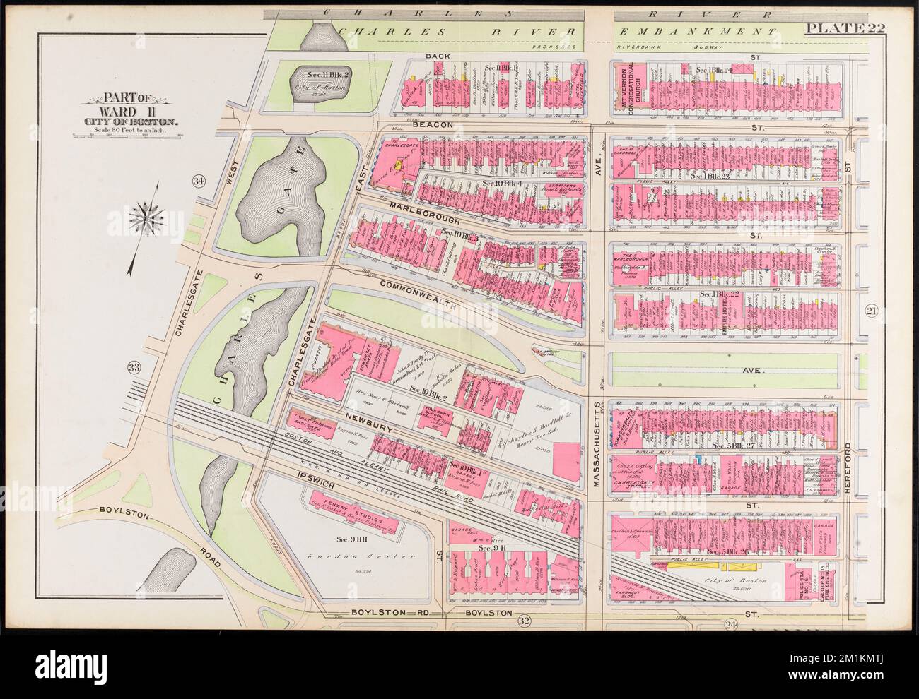 Atlas of the city of Boston, Boston proper and Back Bay : plate 22 ...