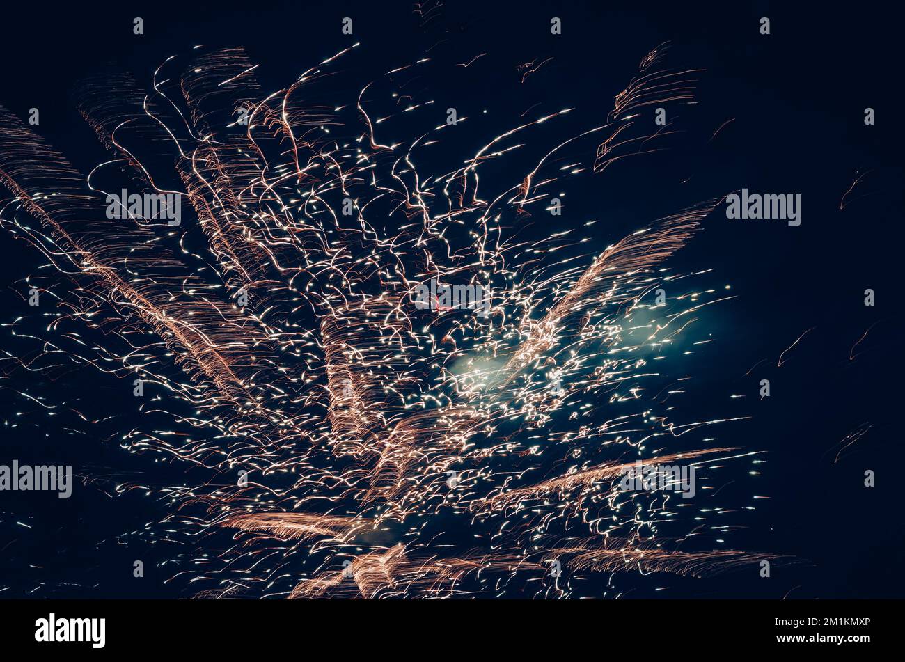golden glittering fireworks, black background Stock Photo - Alamy