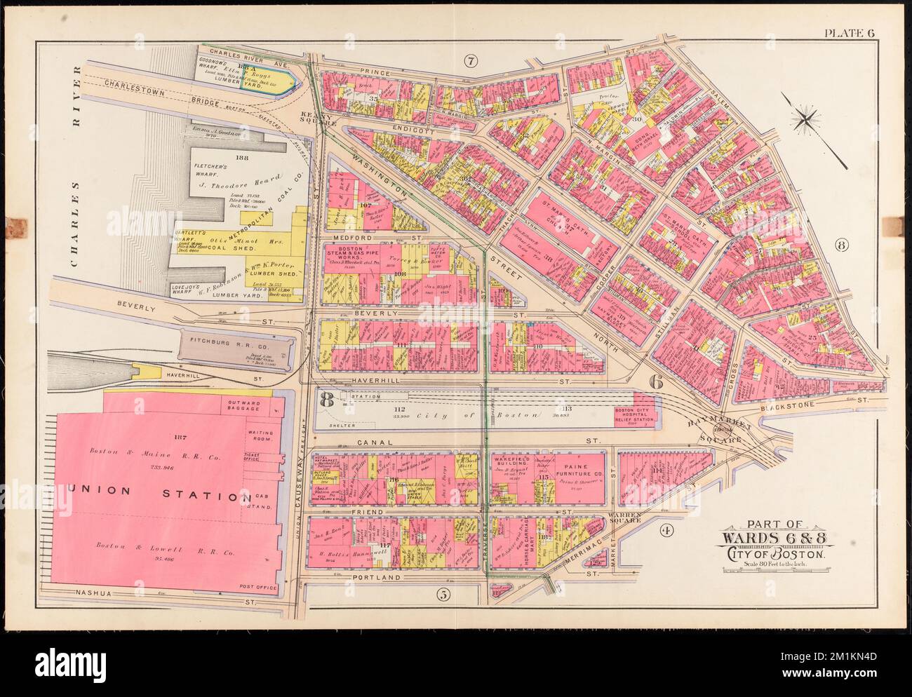 Atlas of the city of Boston, Boston proper and Back Bay : plate 6 ...